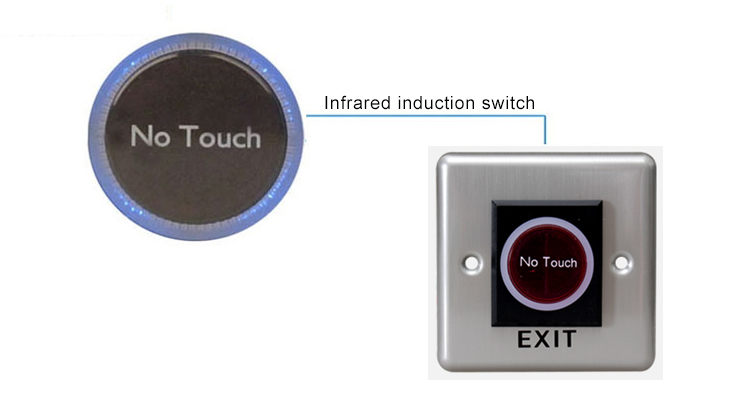 Electric Remote Controller Infrared Sensor Exit Button Waterproof Push Button No Touch Exit ...