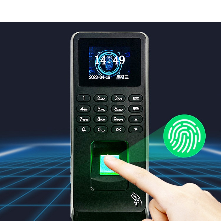 Biometric Rfid card reader/Password/Fingerpring recognition Time ...