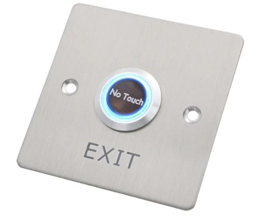 Factory Wholesale Stainless Steel Non Contact Exit Button With Double